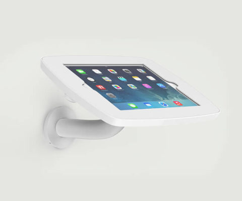 Support iPad mural, présentoir mural tablette interactive